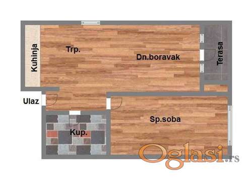 - Urbana gradnja - 43m2 dvosoban - Odličan kvalitet -