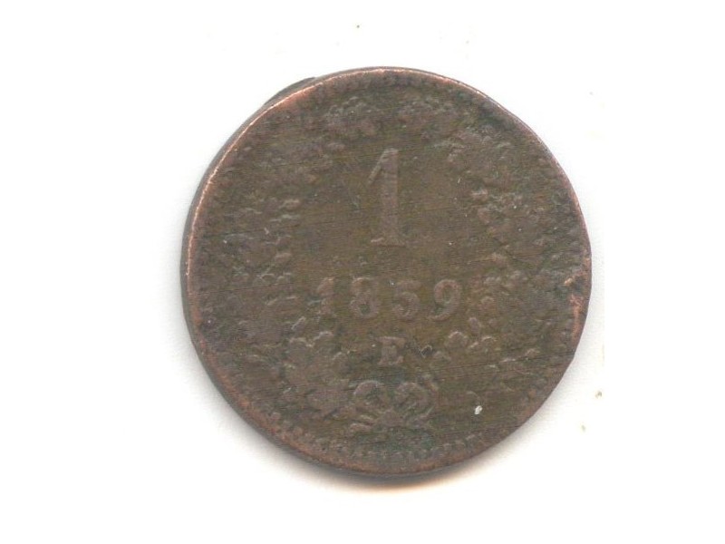 Austrija 1 kreuzer 1859 E