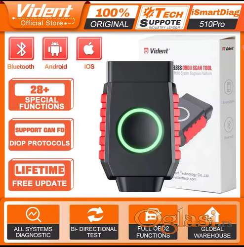 Novo - Vident iSmartDiag510 Pro Bluetooth 28+ Full OBD2