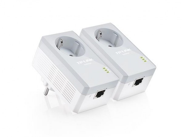 TP-LINK Powerline adapter AV600 600Mbps,1xRJ45,dodatna str.utičnica,HomePlug AV(duplo pak.) 300m (TL-PA4010P KIT)