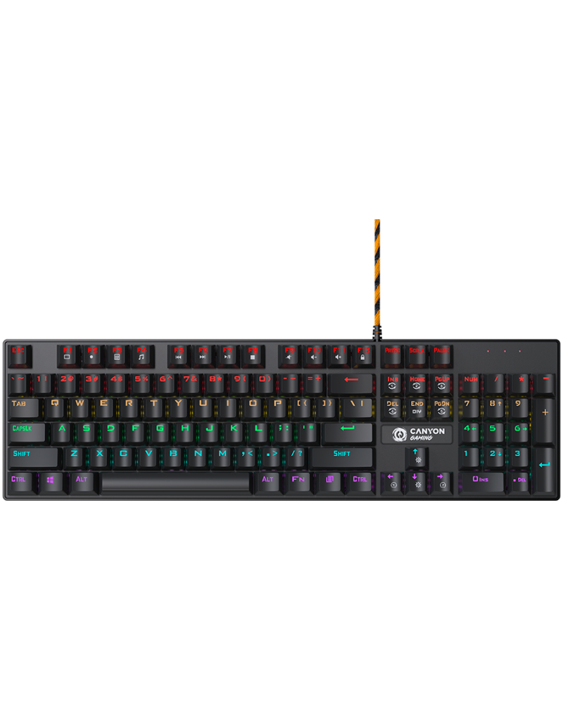 CANYON keyboard Deimos GK-4 Rainbow US Wired Black