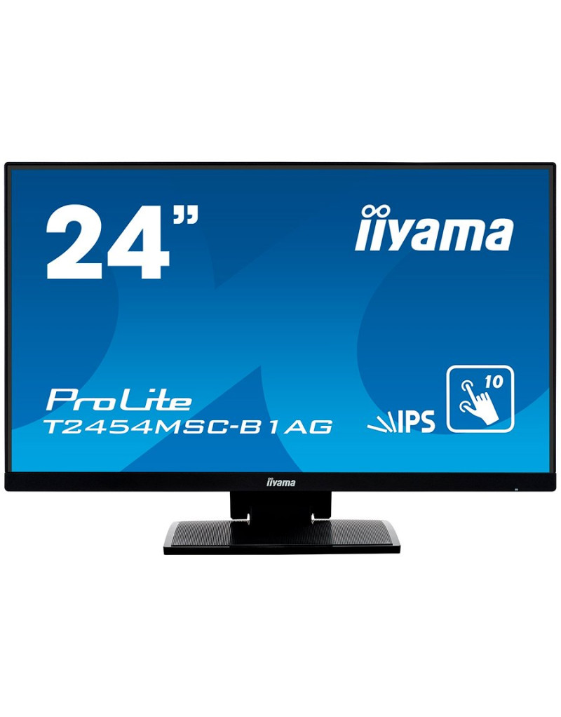 IIYAMA Monitor 24" PCAP 10-Points Touch Screen, Anti Glare coating, 1920 x 1080,...