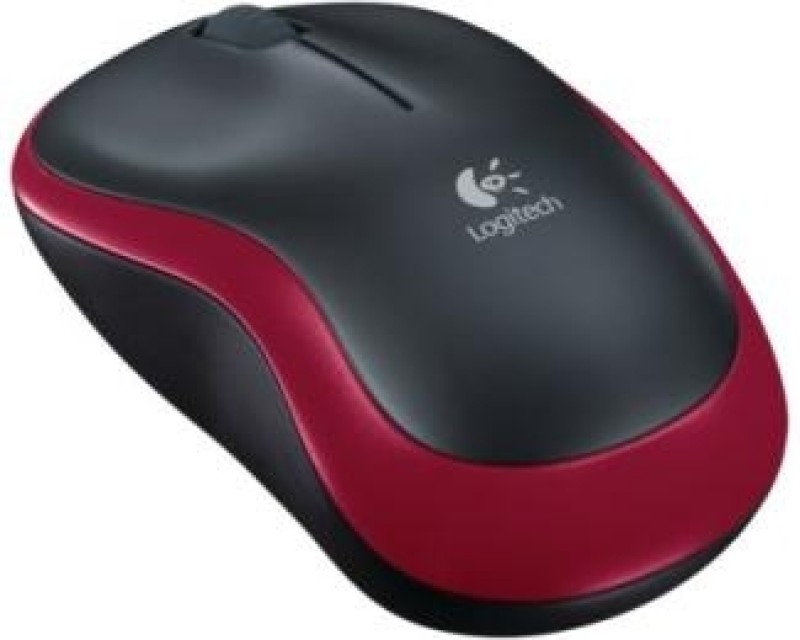 LOGITECH M185 Wireless crveni miš Retail (MIS01704)