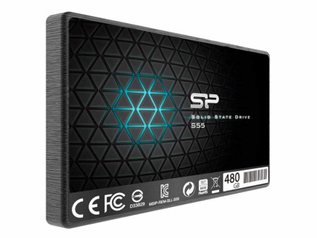 SSD SILICON POWER Slim S55 480GB2.5''SATA 3crna' ( 'SP480GBSS3S55S25' )