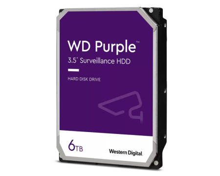 WD 6TB 3.5 inča SATA III 64MB IntelliPower WD64PURZ Purple hard disk