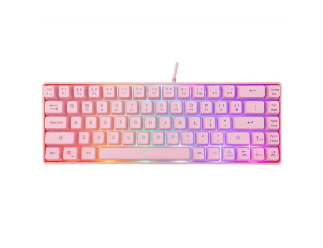 White Shark GK-2201 RONIN US gejmerska tastatura pink