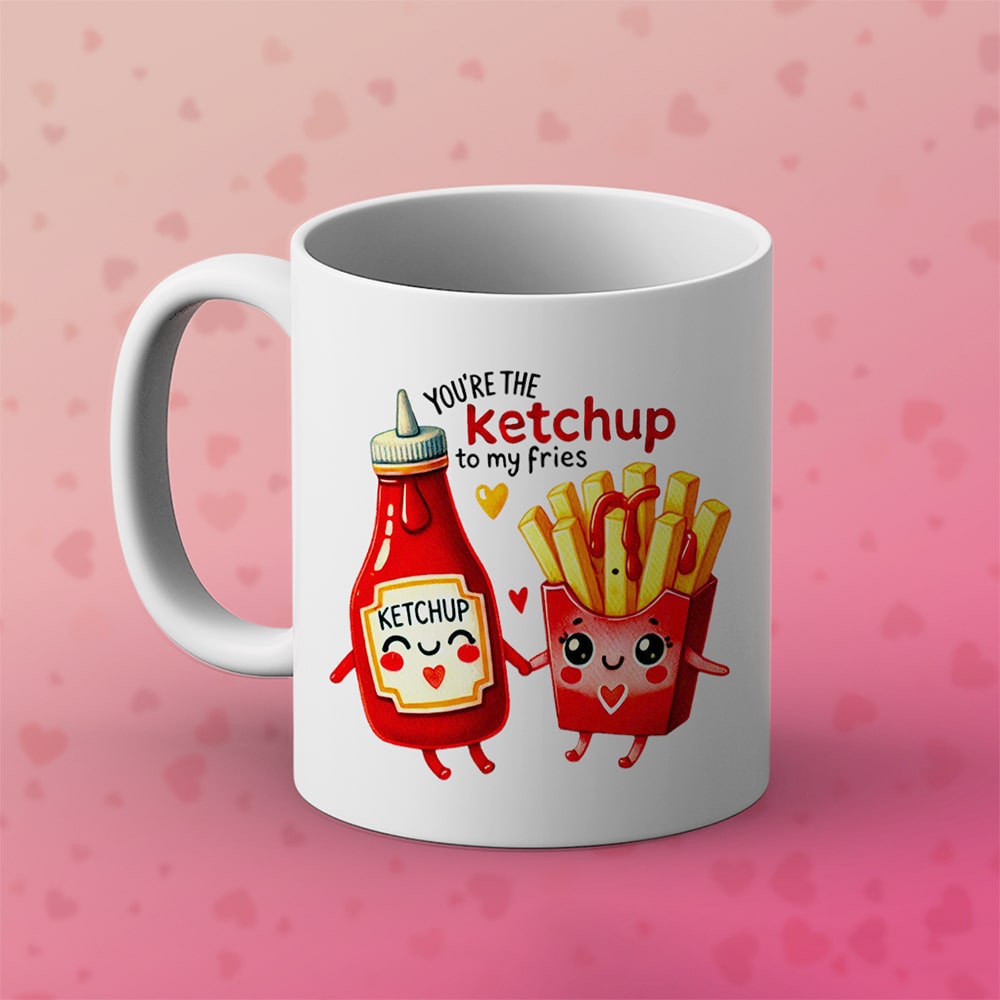 KETCHUP TO MY FRIES ŠOLJA