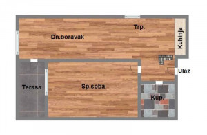 Izgradnja na dobrom delu Petrovaradina -44m2