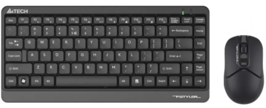 Bežična tastatura i miš USB A4-FG1112 A4Tech Fstyler siva 40196