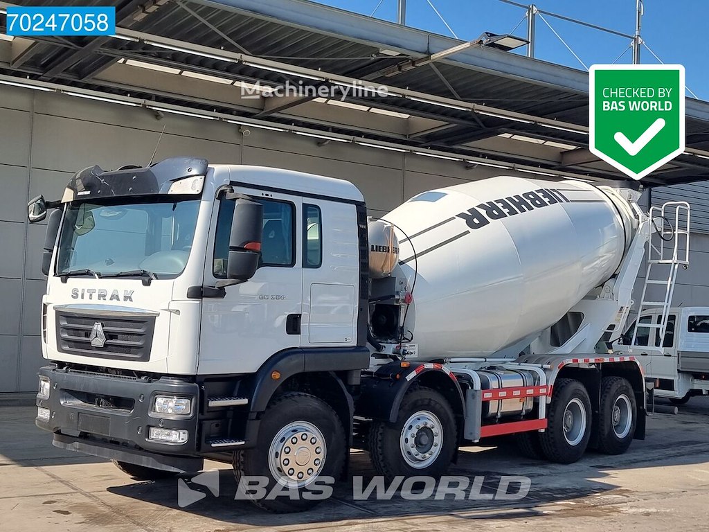 Novi Sitrak G5 350 8X4 8m3 Liebherr Mixer Big-Axle Steelsuspension kamion s mešalicom za beton