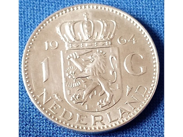 Holandija 1 gulden 1964 aUNC