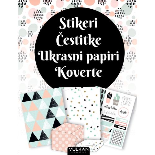 Stikeri, čestitke, ukrasni papir, koverte