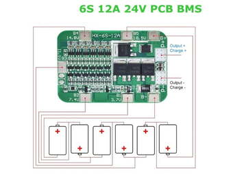 6S 12A 24V BMS zaštitna ploča za litijumske baterije Cena Srbija