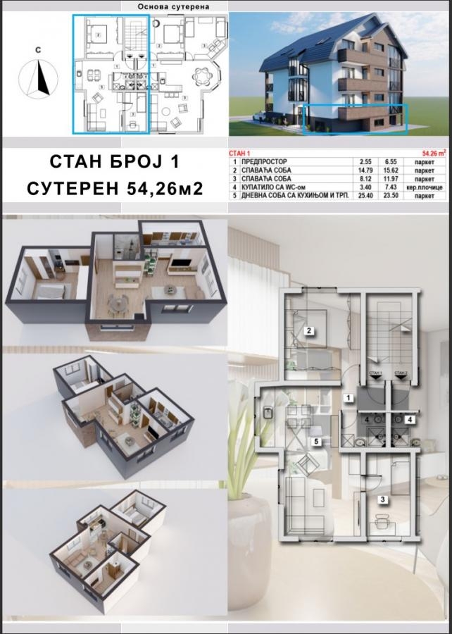 NOVOGRADNJA - BEVRLI HILS - 54m2