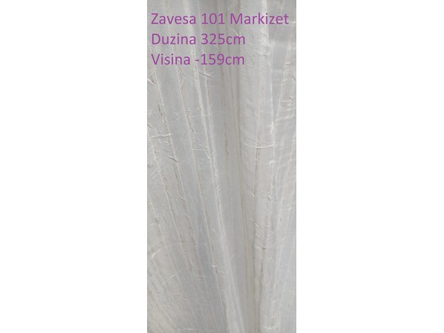 Zavesa 101 Markizet Duzina 325cm Visina -159cm