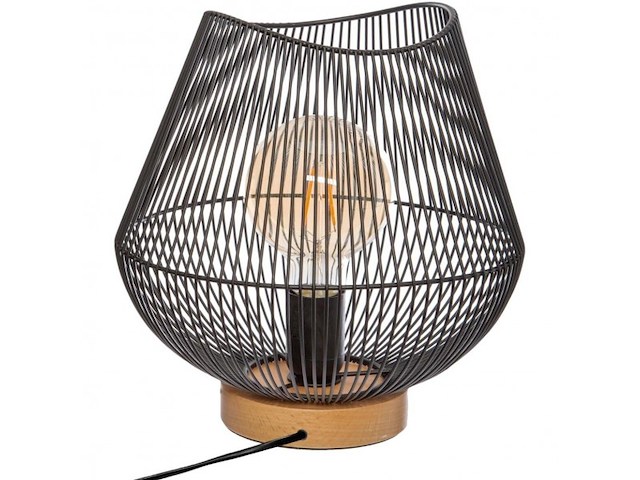 Atmosphera Lampa 26x28cm Metal/drvo Crna