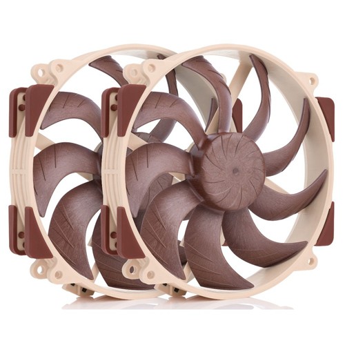 Noctua NF-A14x25r G2 PWM Sx2-PP round-frame set 2x 140x140x25 12V 4-pin PWM ventilatori