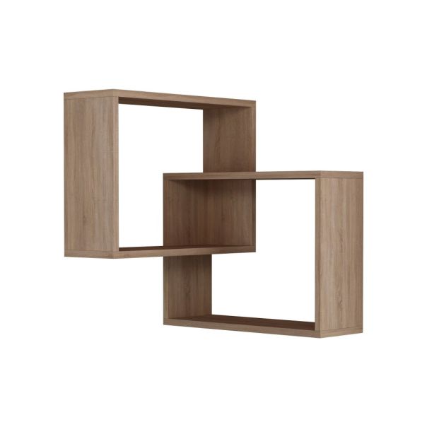 HANAH HOME Zidna polica Ring Sonoma Oak