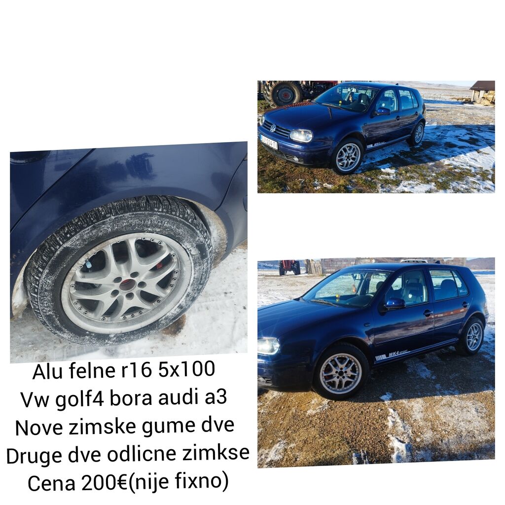 Alu felne r16 5x100 nove zimske gume Cena. Nije fixna za vise slika