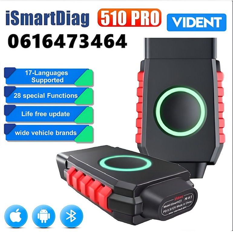 Novo - Vident iSmartDiag510 Pro Bluetooth 28+ Full OBD2 Novo - Vident