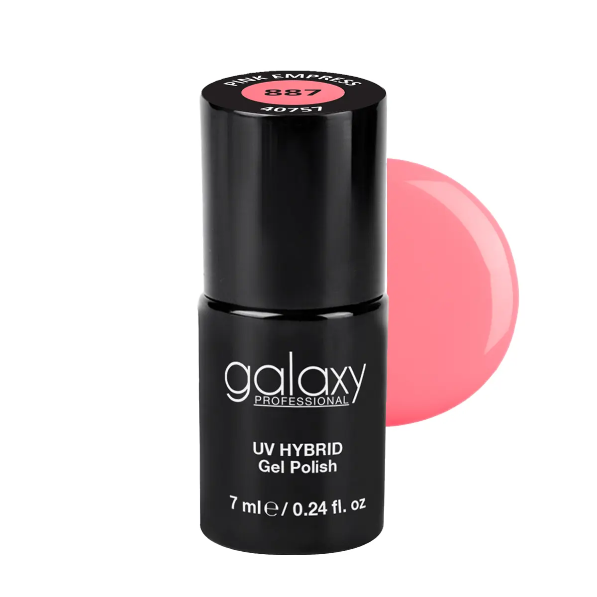 Trajni lak za nokte UV/LED GALAXY Hybrid 7ml Not So Flamingo Pink S881