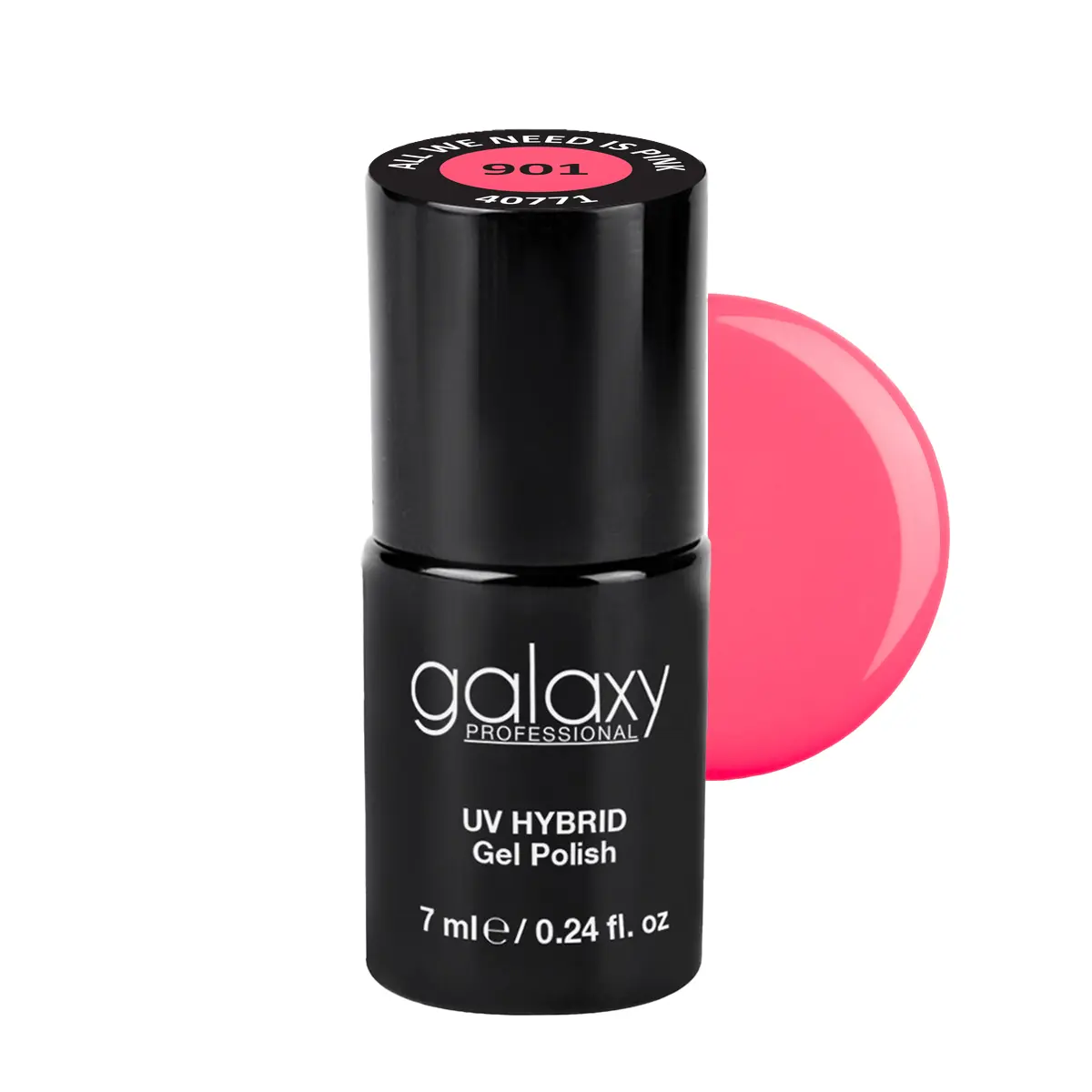 Trajni lak za nokte UV/LED GALAXY Hybrid 7ml All We Need Is Pink S901