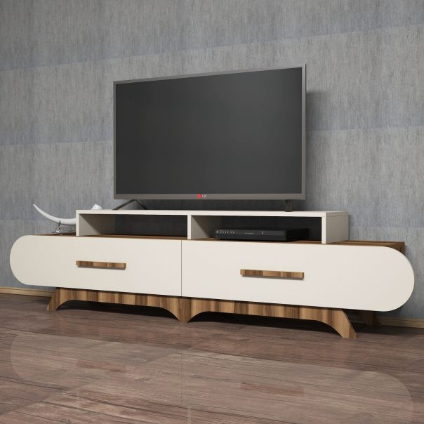 HANAH HOME TV komoda Flora, braon/krem