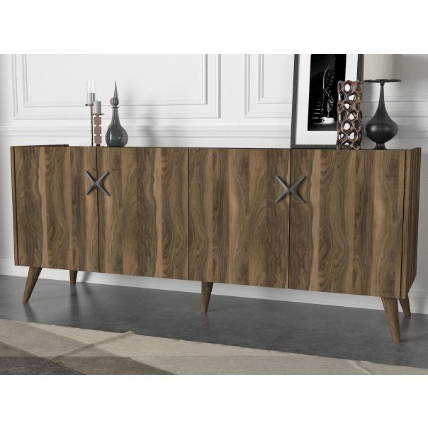 HANAH HOME Komoda Wood, braon