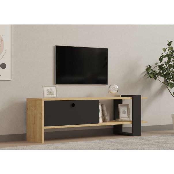 HANAH HOME TV komoda Yonca, bež/crna