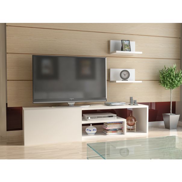 HANAH HOME TV komoda Zeplin, bela