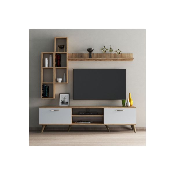 HANAH HOME TV komoda U0303, bela/krem