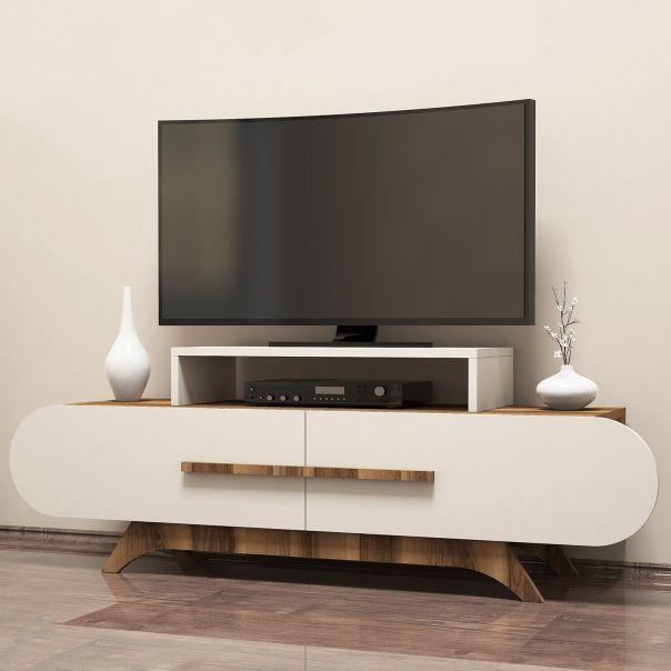 HANAH HOME TV komoda Rose, braon/krem