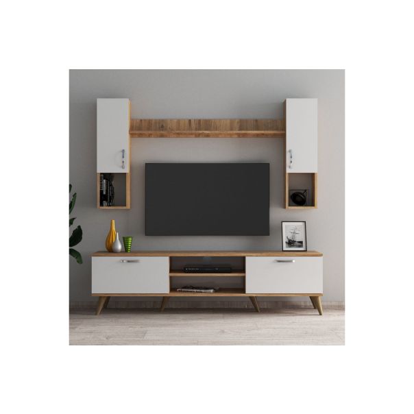 HANAH HOME TV komoda U0203, bela/krem