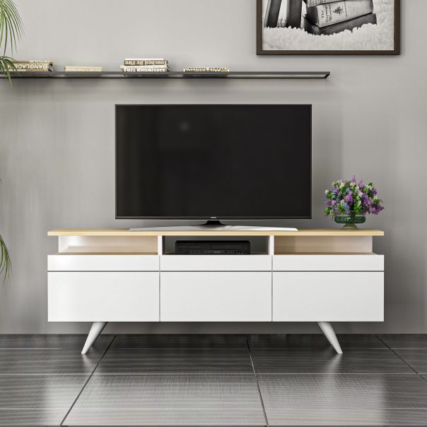 HANAH HOME TV komoda Berlin 150, bela