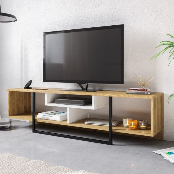 HANAH HOME TV komoda Asal 150, krem/bela