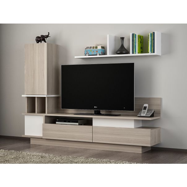 HANAH HOME TV komoda Como, bež/bela