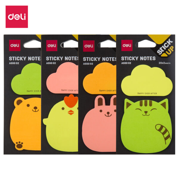 STICKY NOTES Fancy životinje EA55002, DELI