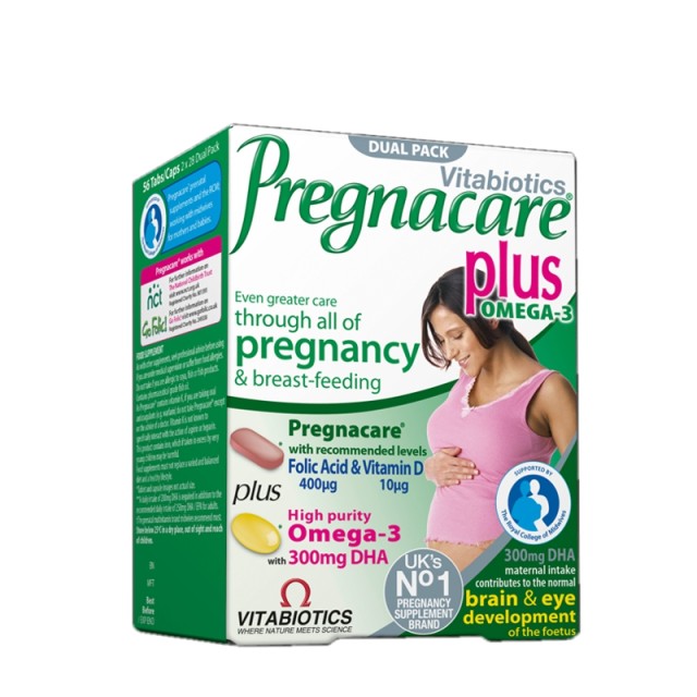 VITABIOTICS PREGNACARE PLUS OMEGA-3 TABLETE A56 (DUAL PACK)