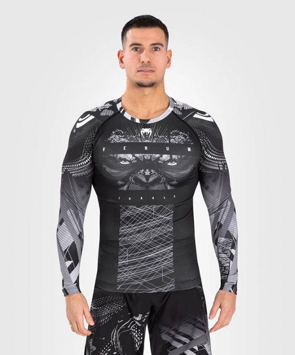 Venum Gorilla Jungle Rashguard Dugi Rukav Crno/Beli L