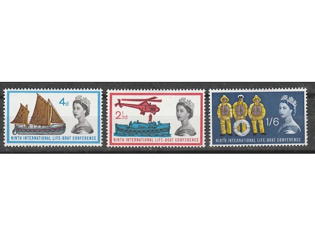 UK-International Lifeboat Conference-1963-MNH