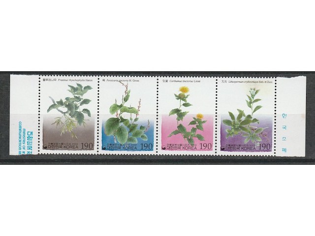 South Korea - 2002 - Traditional dye plants - MNH