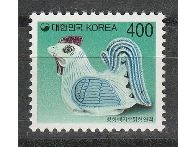 South Korea - 1995 - Porcelain rooster - MNH