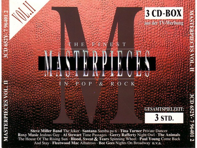 The Finest Masterpieces In Pop &; Rock Vol. II 3CD