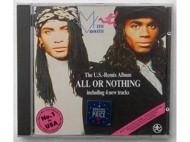 Milli Vanilli – All Or Nothing - The U.S. Remix Album