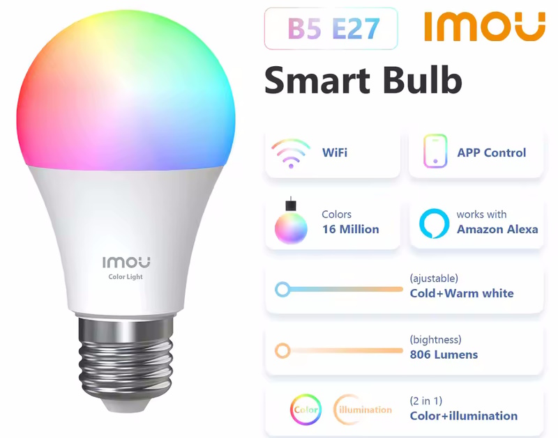 IMOU B5 pametna sijalica u boji CL1B-5-E27