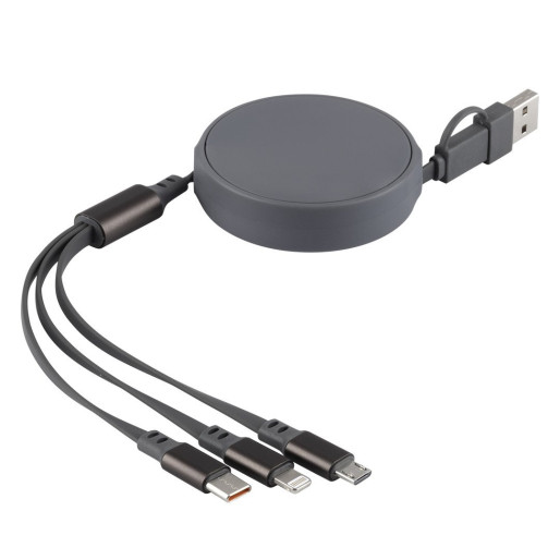 ONES 6IN1, USB KABL ZA PUNJENJE 6 U 1, SIVI
