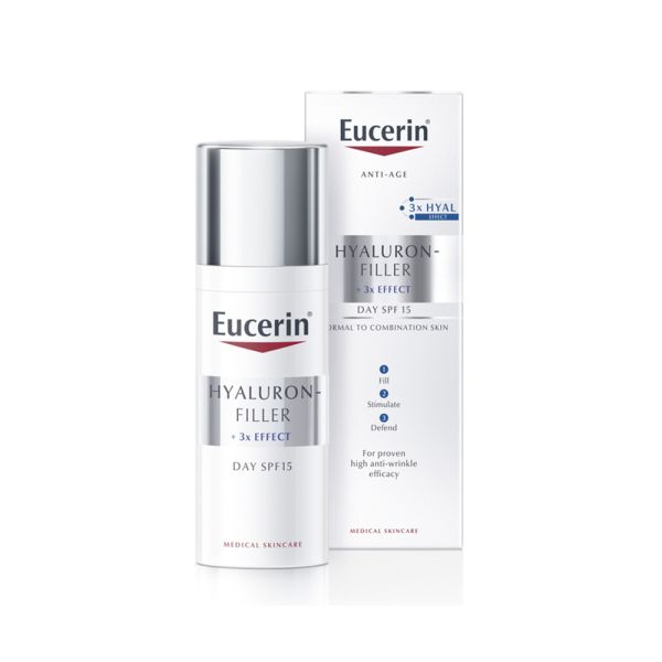 EUCERIN, HYALURON-FILLER DNEVNA KREMA ZA NORMALNU I MEŠOVITU KOŽU SPF15, 50ml