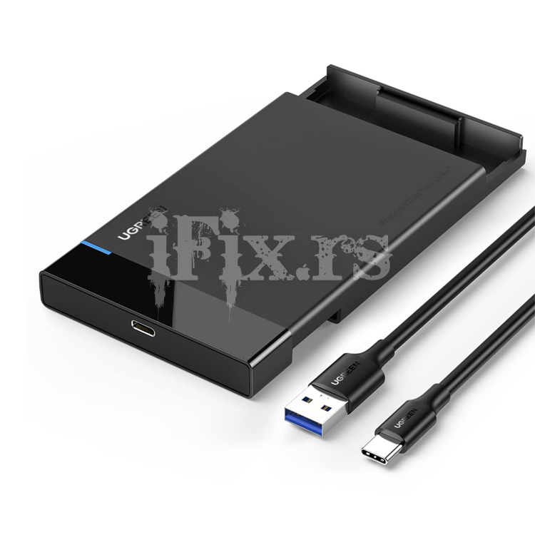 Externo kuciste USB-C za 2.5″ HDD i SSD Ugreen US221