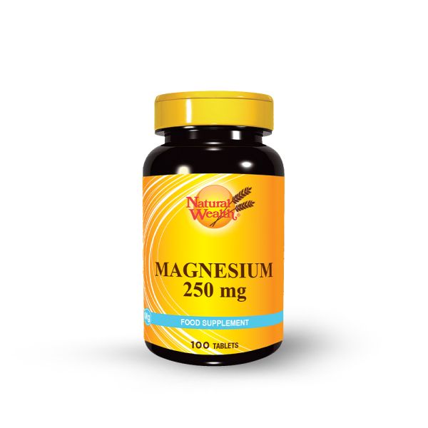 NATURAL WEALTH, MAGNEZIJUM 250mg, 100 TABLETA