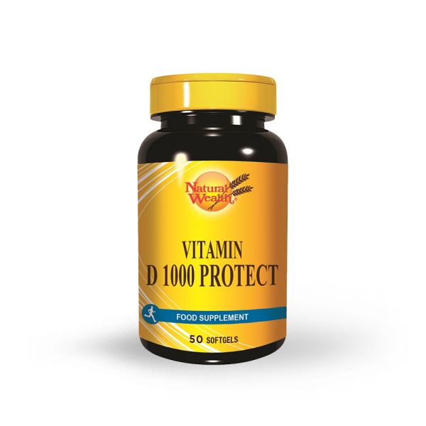 NATURAL WEALTH, VITAMIN D 1000 IJ PROTECT, 50 KAPSULA